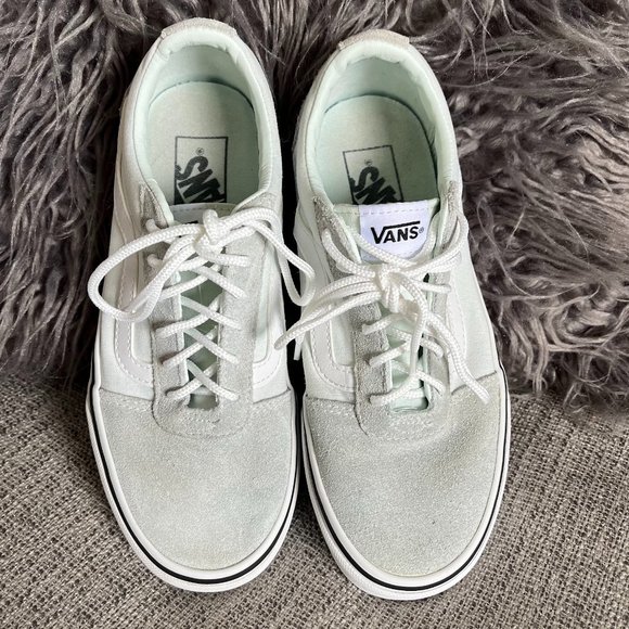 Vans | Shoes | Vans Old Skool Sneaker Womans Light Mint Green | Poshmark